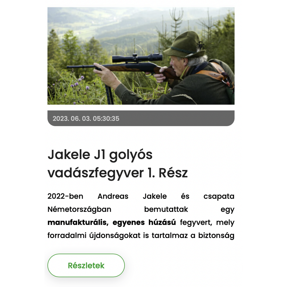 Jakele J1 Alpin Bavaria 270 Win. Prémium tus